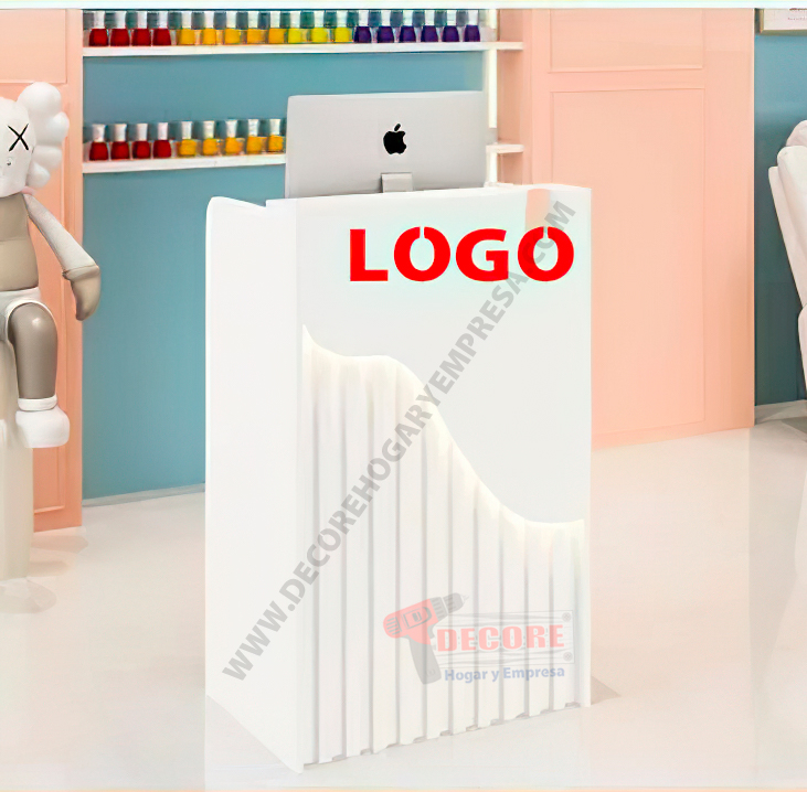 COUNTER-MOSTRADOR DE MELAMINA PEQUEÑO RANURADO | Decore Hogar y Empresa