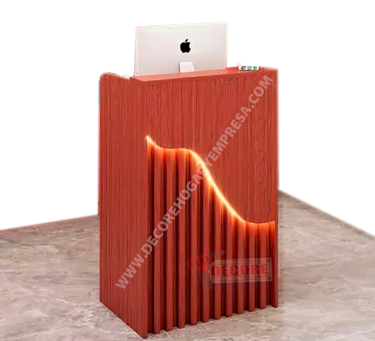 COUNTER-MOSTRADOR DE MELAMINA PEQUEÑO RANURADO | Decore Hogar y Empresa