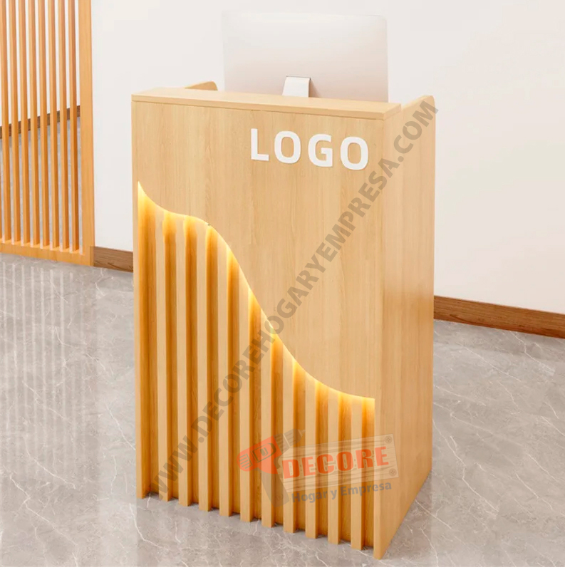 COUNTER-MOSTRADOR DE MELAMINA PEQUEÑO RANURADO | Decore Hogar y Empresa