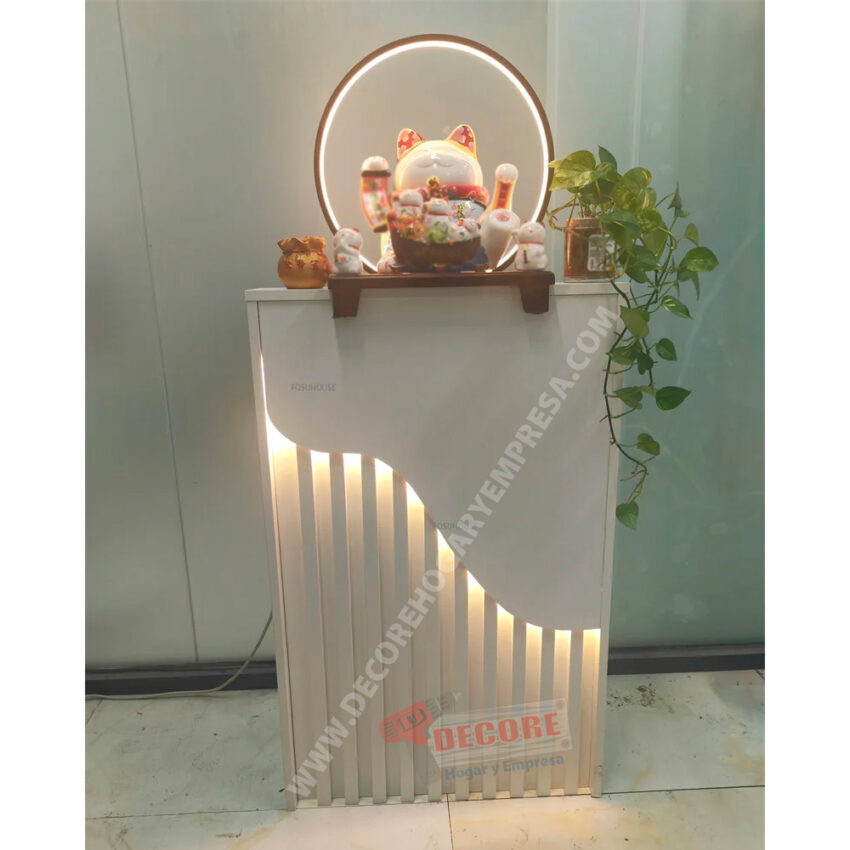 COUNTER-MOSTRADOR DE MELAMINA PEQUEÑO RANURADO | Decore Hogar y Empresa