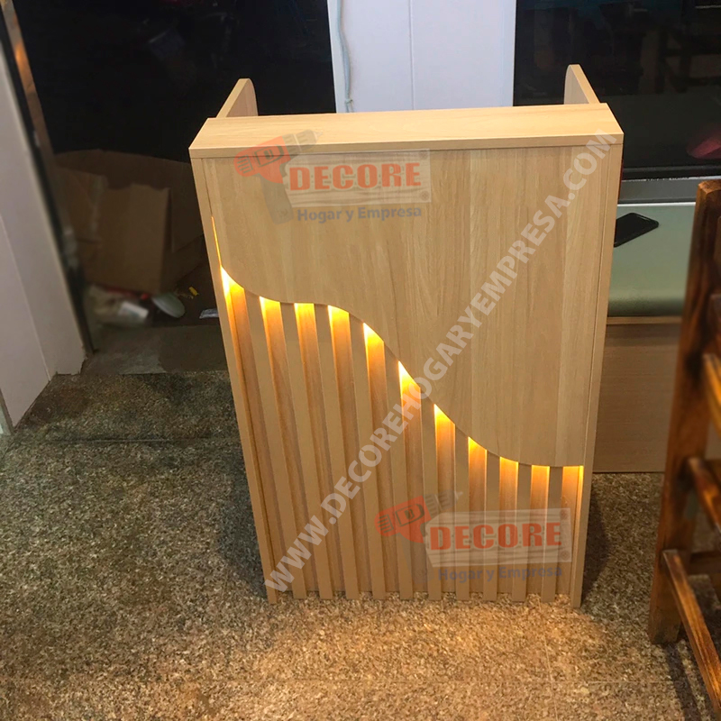 COUNTER-MOSTRADOR DE MELAMINA PEQUEÑO RANURADO | Decore Hogar y Empresa