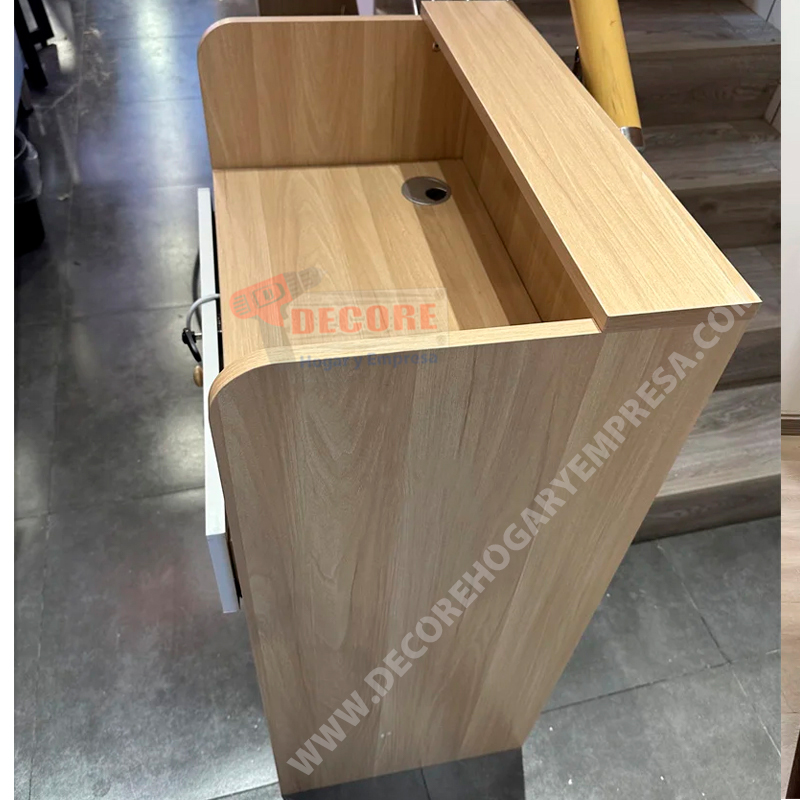 COUNTER-MOSTRADOR DE MELAMINA PEQUEÑO RANURADO | Decore Hogar y Empresa