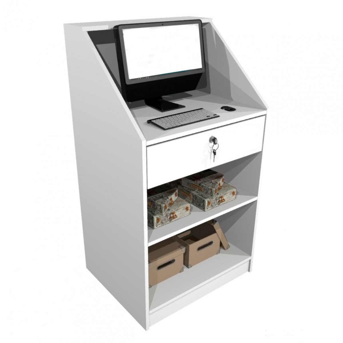 COUNTER-MOSTRADOR-ATENCIÓN-RECEPCIÓN-PEQUEÑO | Decore Hogar y Empresa