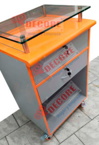 COUNTER DE ATENCIÓN-MUEBLE DE RECEPCIÓN PEQUEÑO-MOSTRADOR DE MELAMINA ...