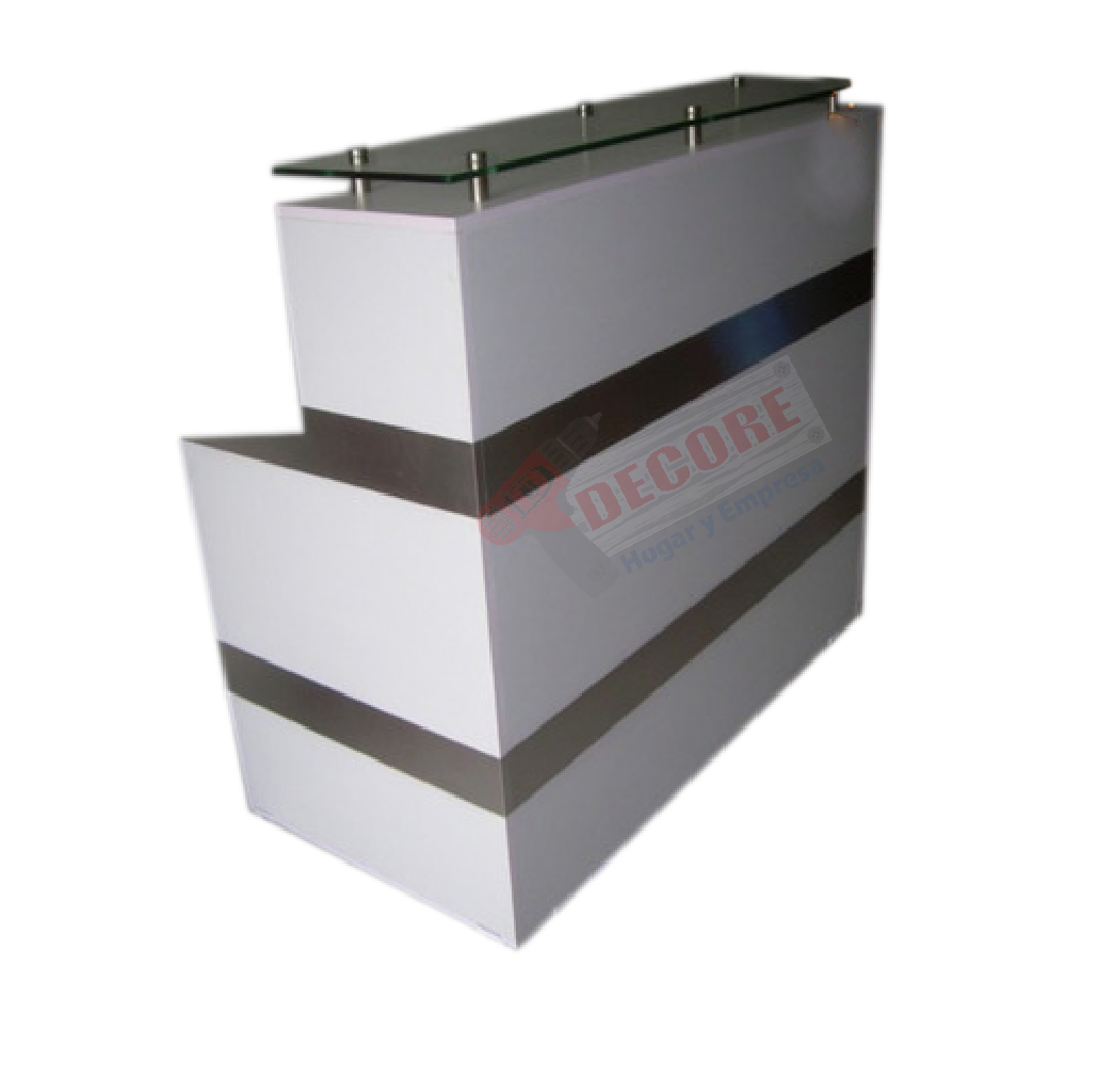 COUNTER DE ATENCIÓN-RECEPCIÓN-MUEBLES DE MELAMINA | Decore Hogar y Empresa