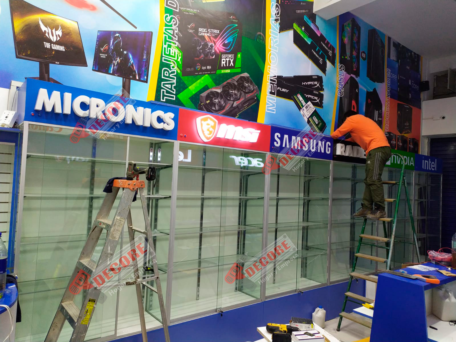 REMODELACIÓN DE LOCAL-INSTALACION DE MUEBLES-TIENDA DE COMPUTADORAS ...